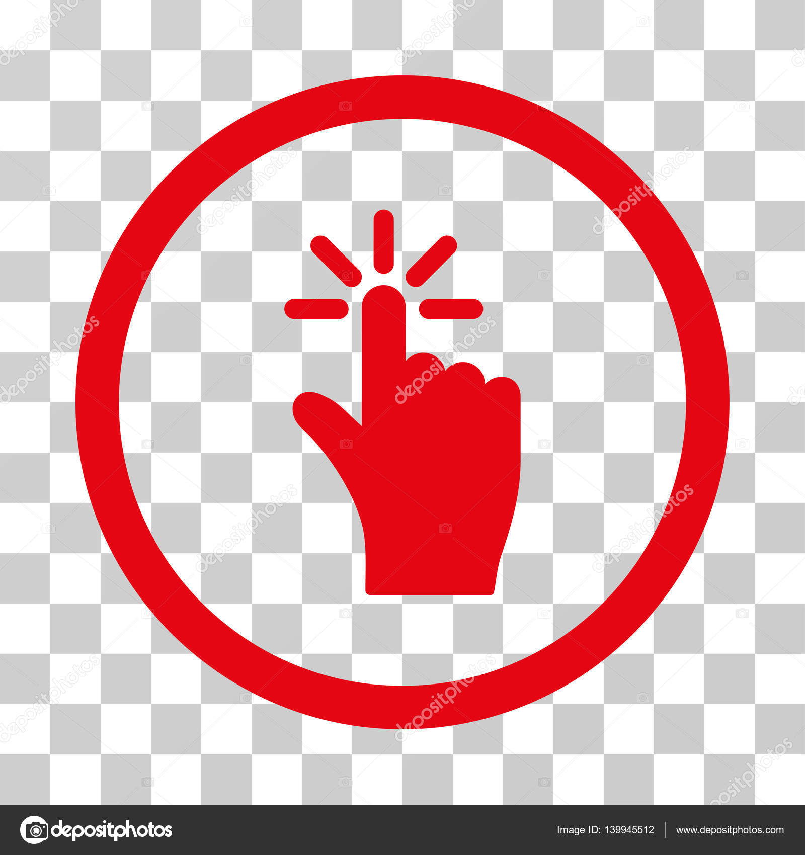 Click Rounded Vector Icon Stock Vector by ©ahasoft 139945512