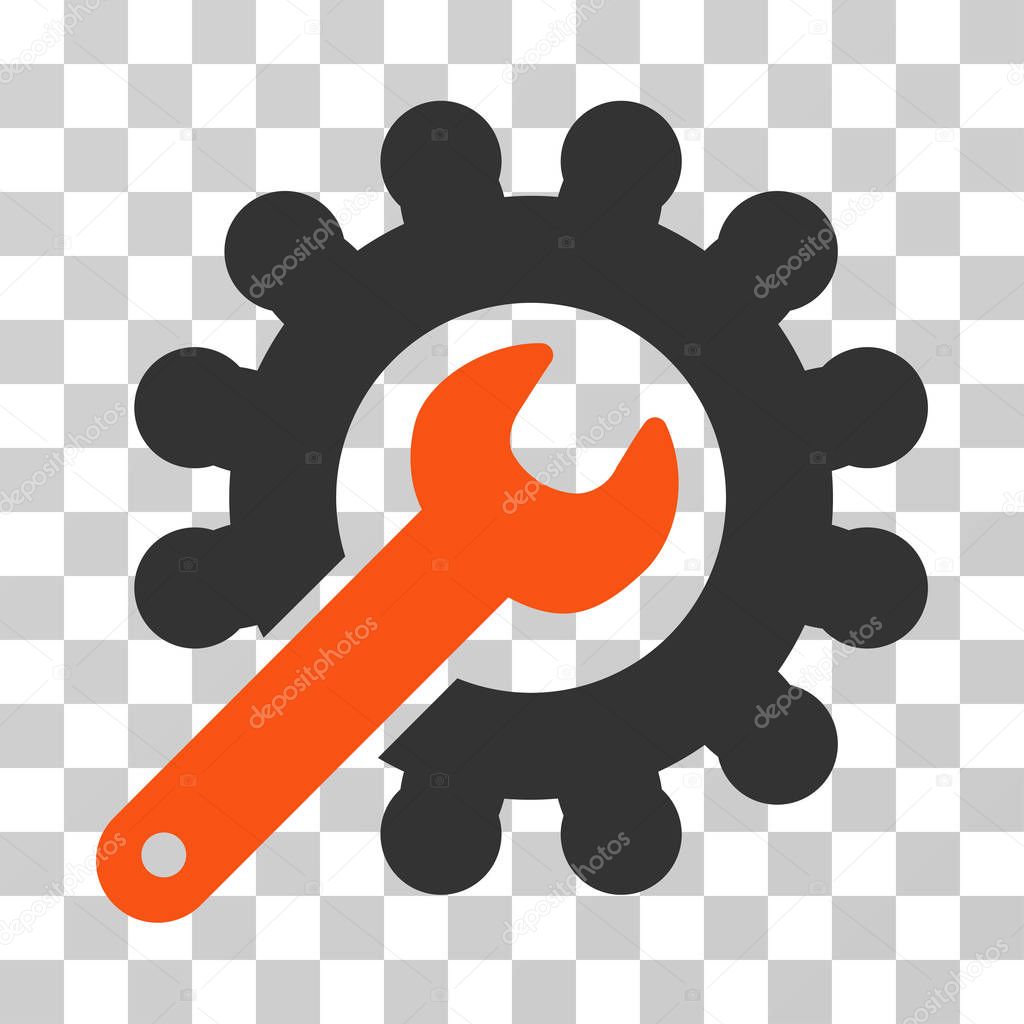 Wrench And Gear Customization Tools Vector Icon — Stock Vector ...