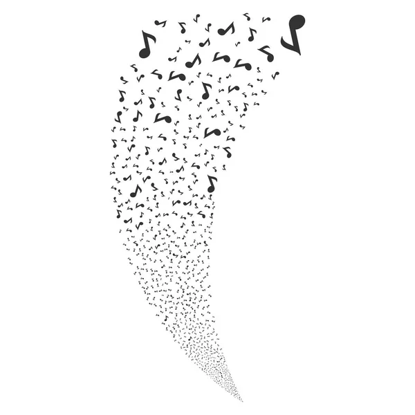 Music notes stream Vector Art Stock Images | Depositphotos