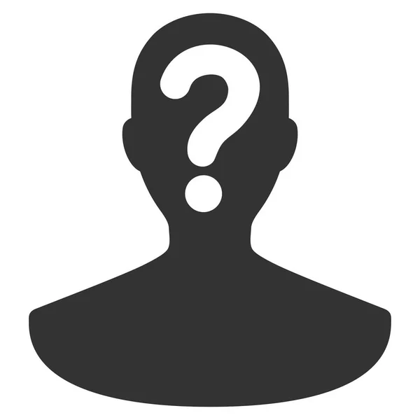 Icon: unknown person | Unknown Person Flat Vector Icon — Stock Vector ...