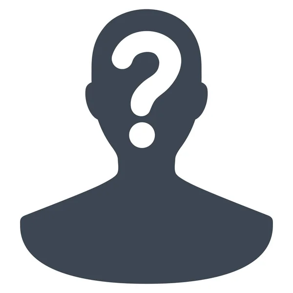 Icon: unknown person | Unknown Person Flat Vector Icon — Stock Vector ...