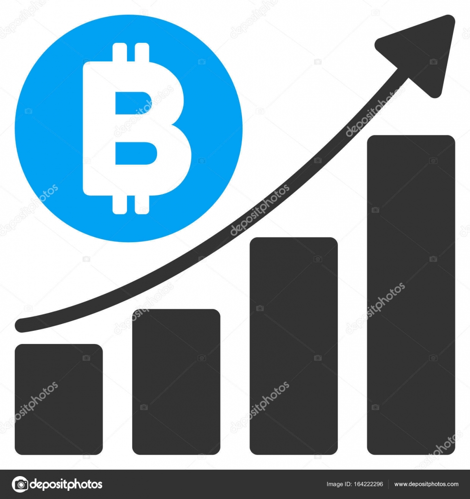 Bitcoin Bar Chart Trend Flat Icon Stock Vector Image by ©ahasoft #164222296