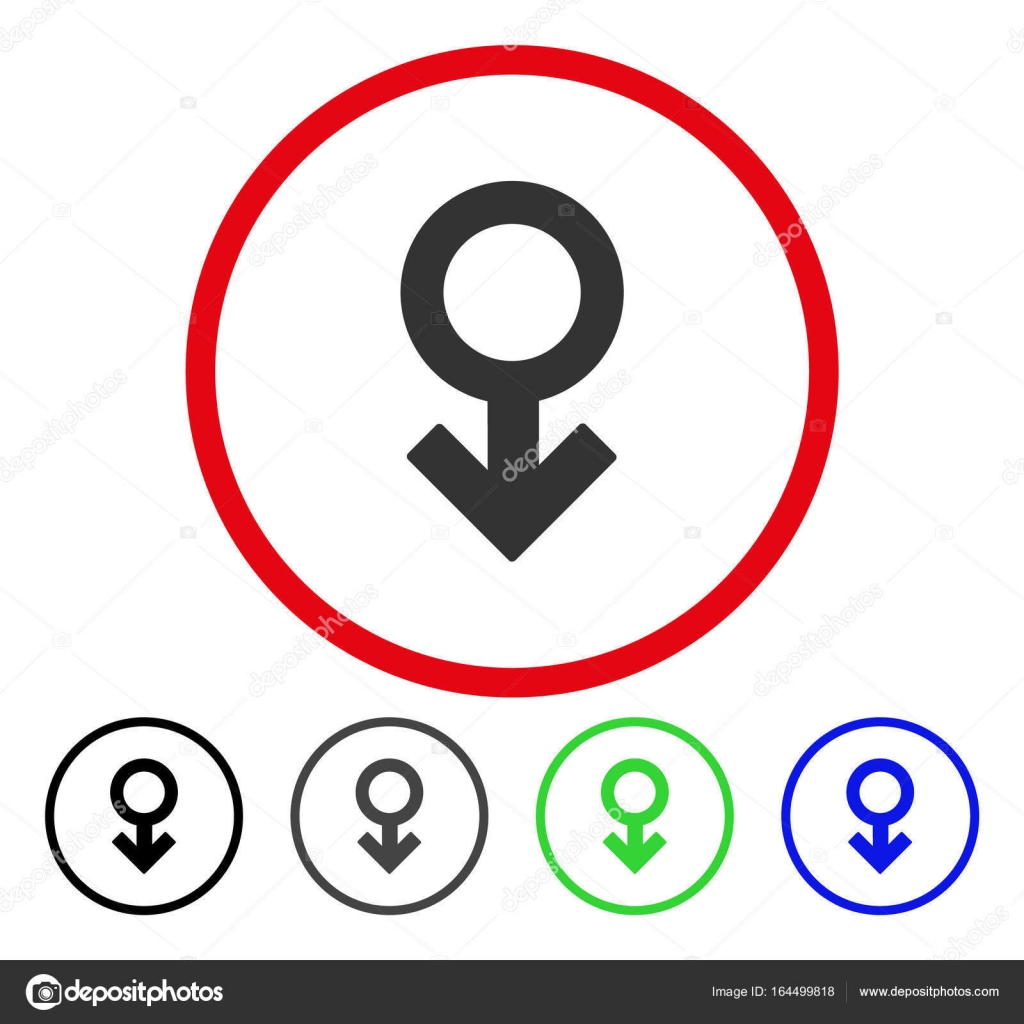 Impotence Symbol Rounded Vector Icon — Stock Vector © Ahasoft 164499818