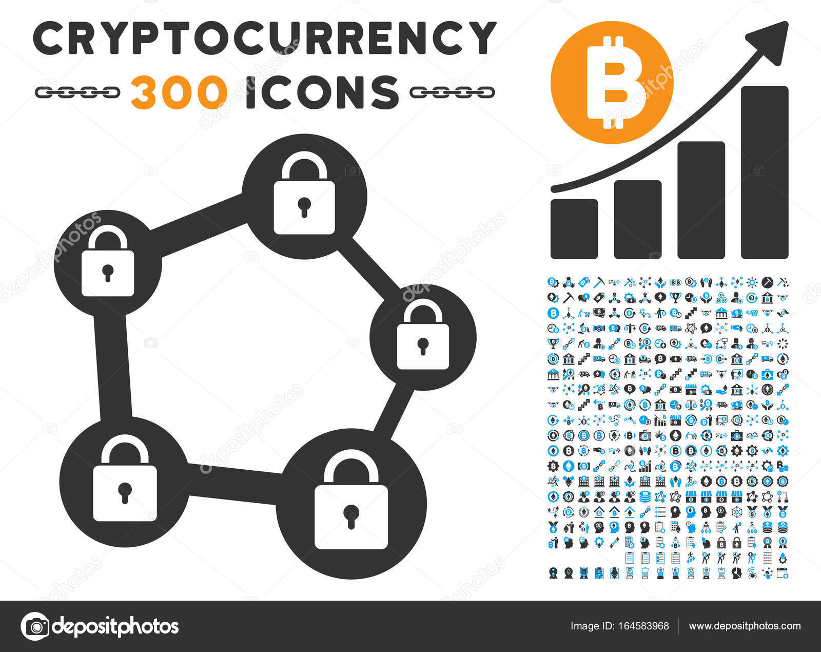 Blockchain Network Flat Icon with Set — Stock Vector © ahasoft #164583968