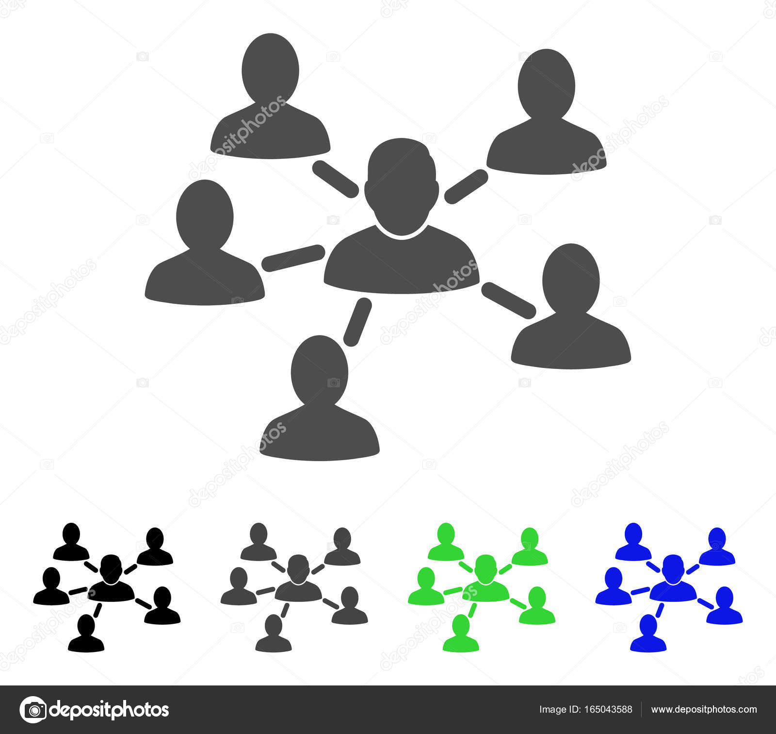User Connections Flat Icon Stock Vector Image by ©ahasoft #165043588