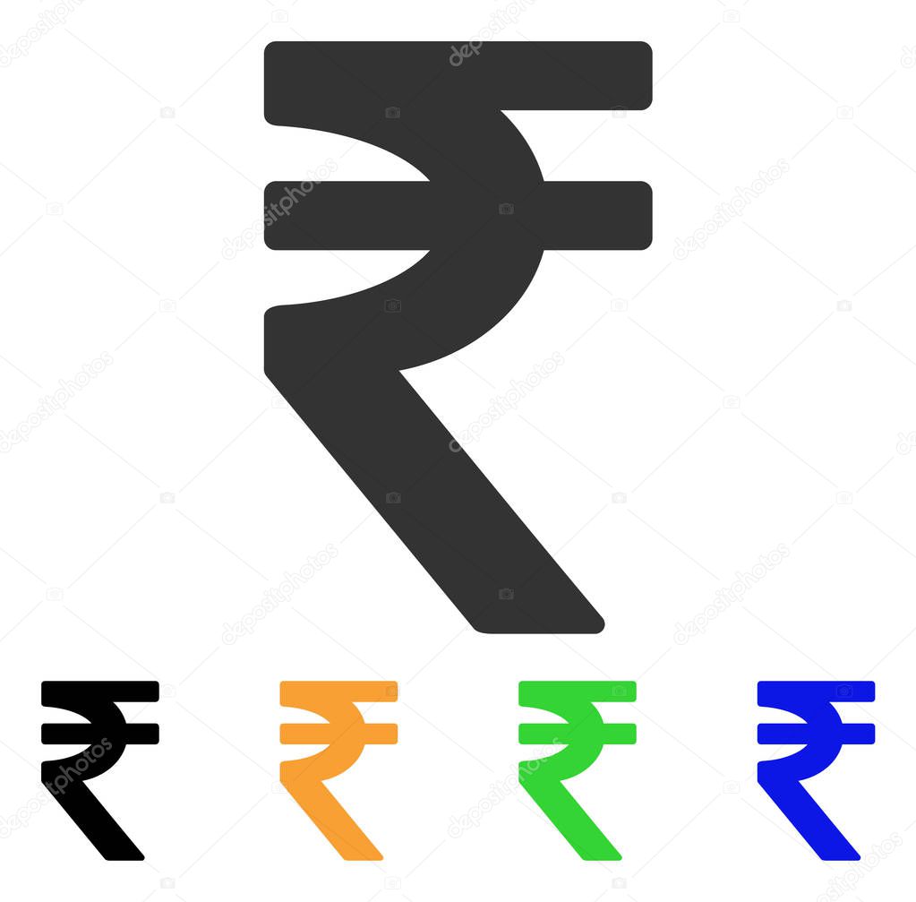 Indian Rupee Vector Icon — Stock Vector © ahasoft #166553946