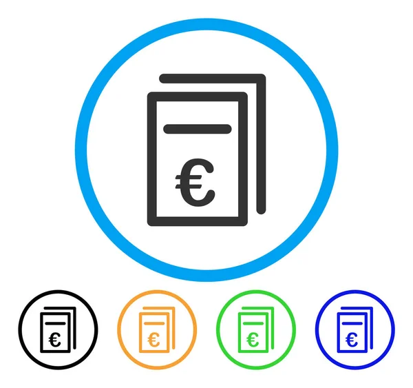 Euro Invoices Rounded Icon Stock Vector Image by ©ahasoft #166614980