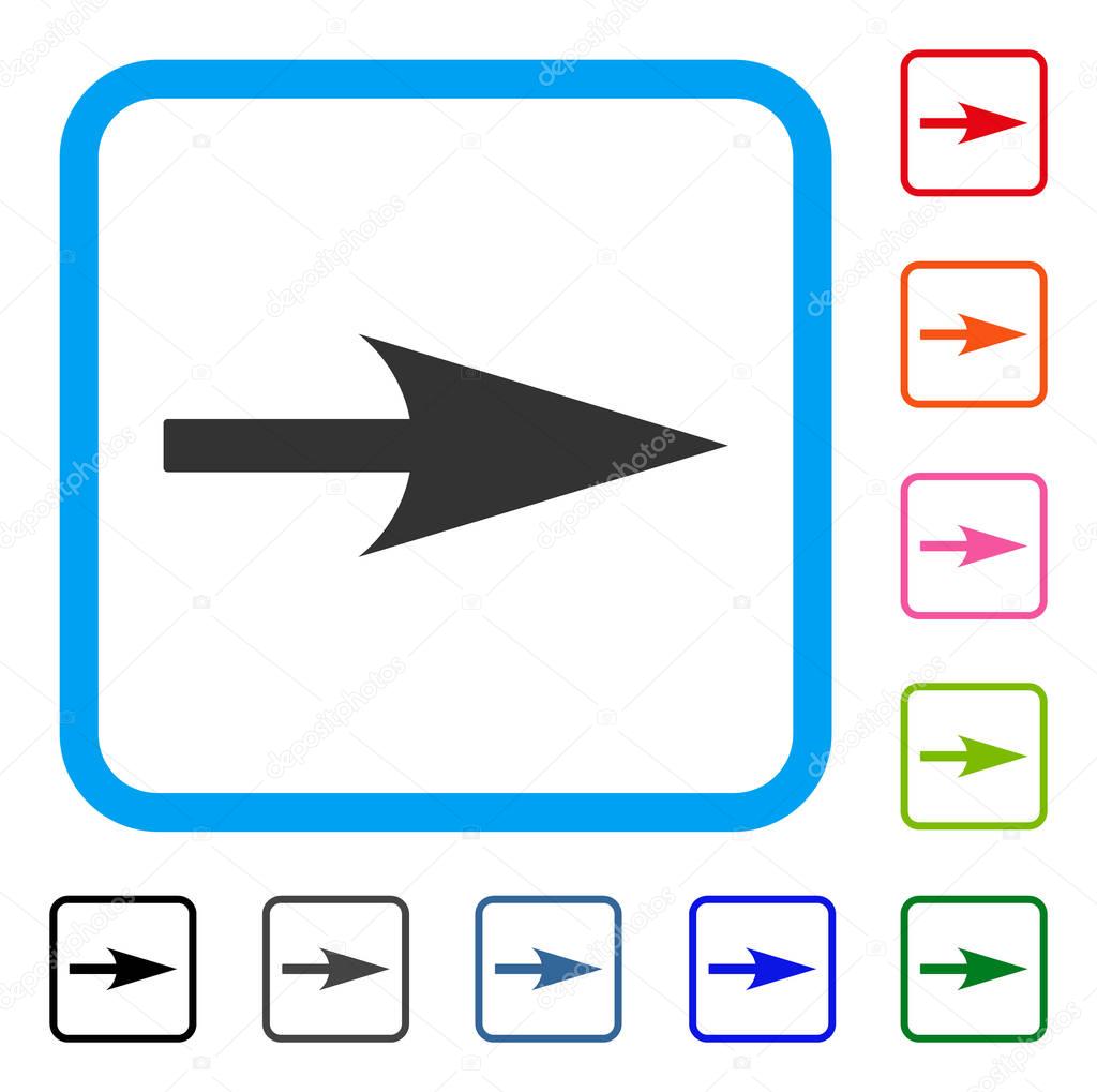 Arrow Axis X Framed Icon — Stock Vector © ahasoft #171359980
