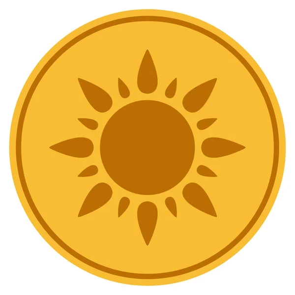 Sun Bronze Coin — Stock Vector © ahasoft #179339236