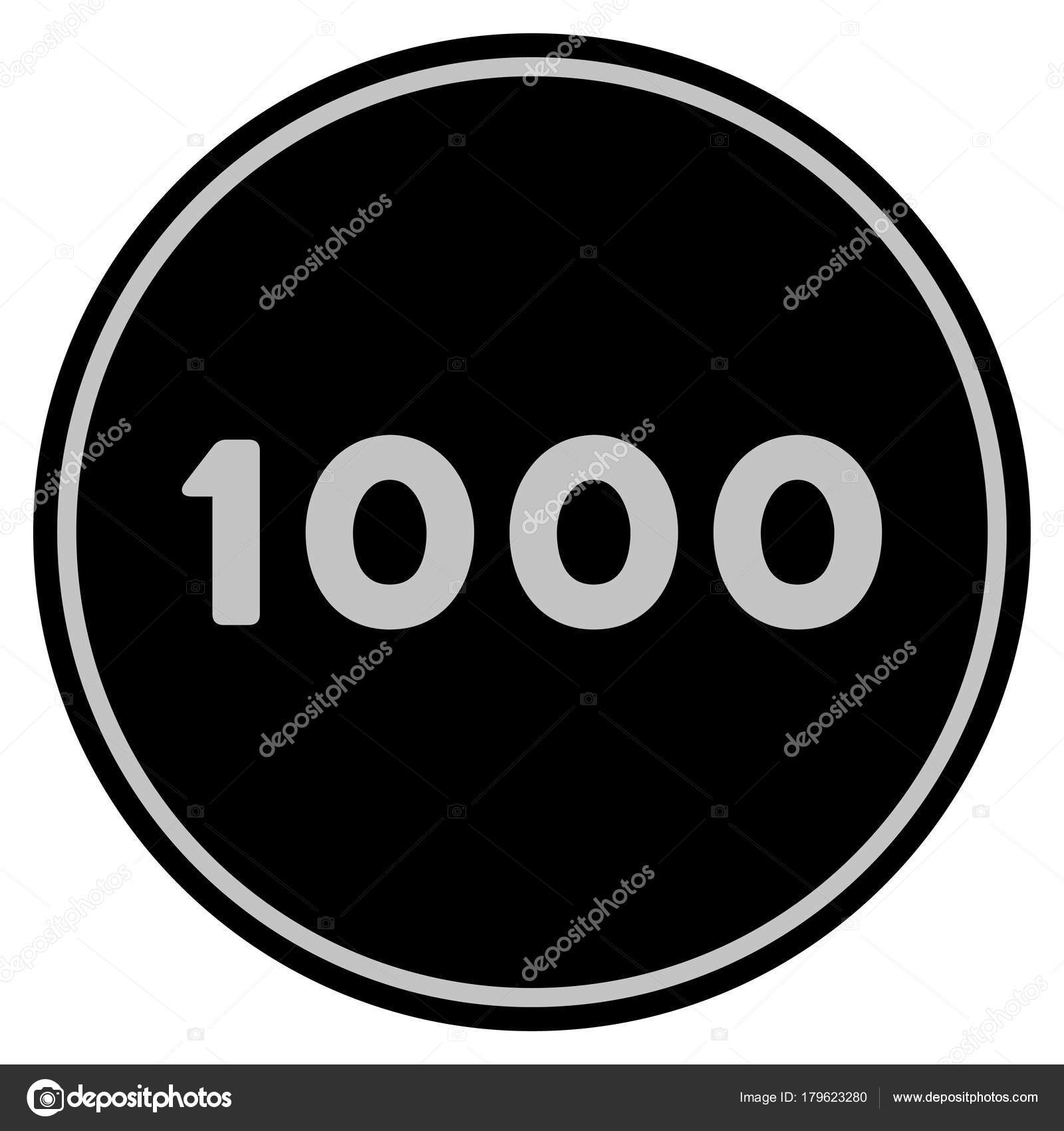 Thousand Black Coin Stock Vector Image by ©ahasoft #179623280
