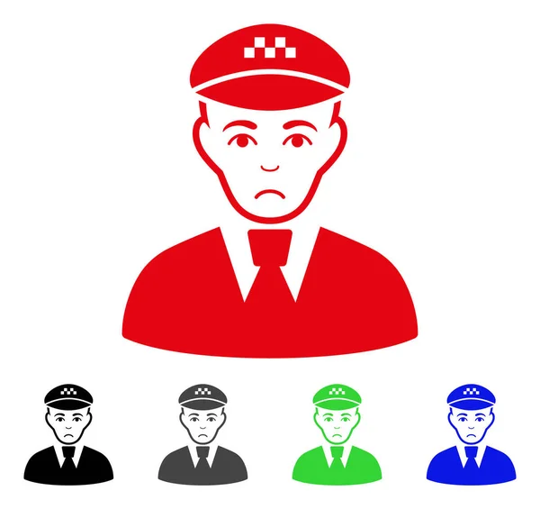 Sad Taxi Driver Vector Icon — Stock Vector © ahasoft #181988408