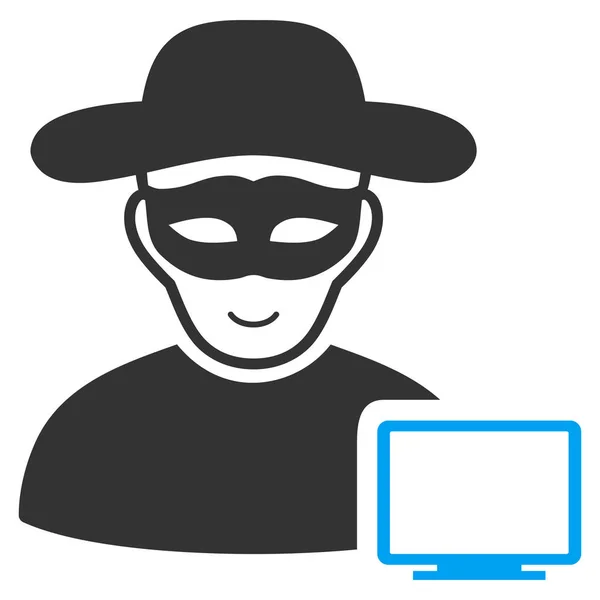 Masked Thief Flat Rounded Vector Icon Stock Vector by ©ahasoft 122296002