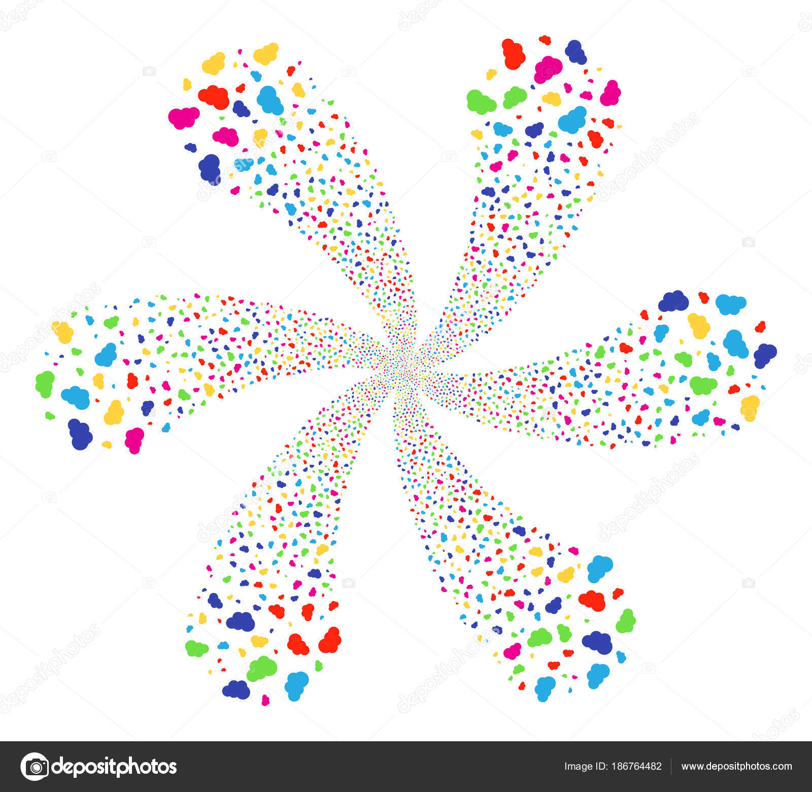 Cloud Cycle Motion Stock Vector by ©ahasoft 186764482