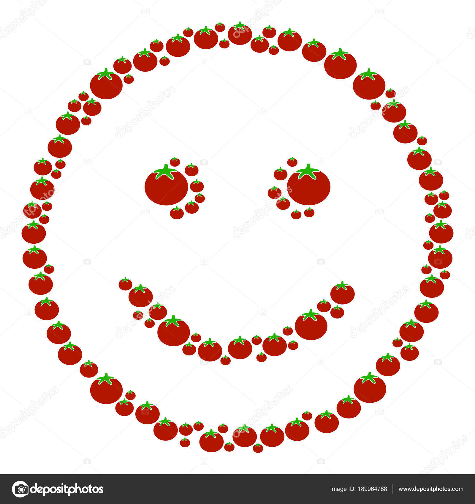 Glad Smiley Composition of Tomato Stock Vector Image by ©ahasoft #189964788