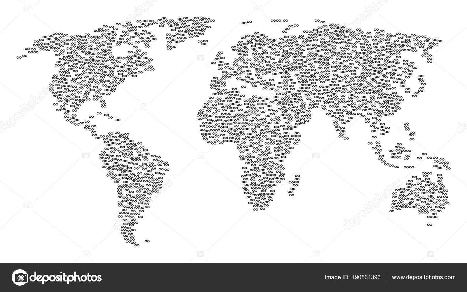 Worldwide Map Pattern of Infinity Items Stock Vector Image by ©ahasoft ...