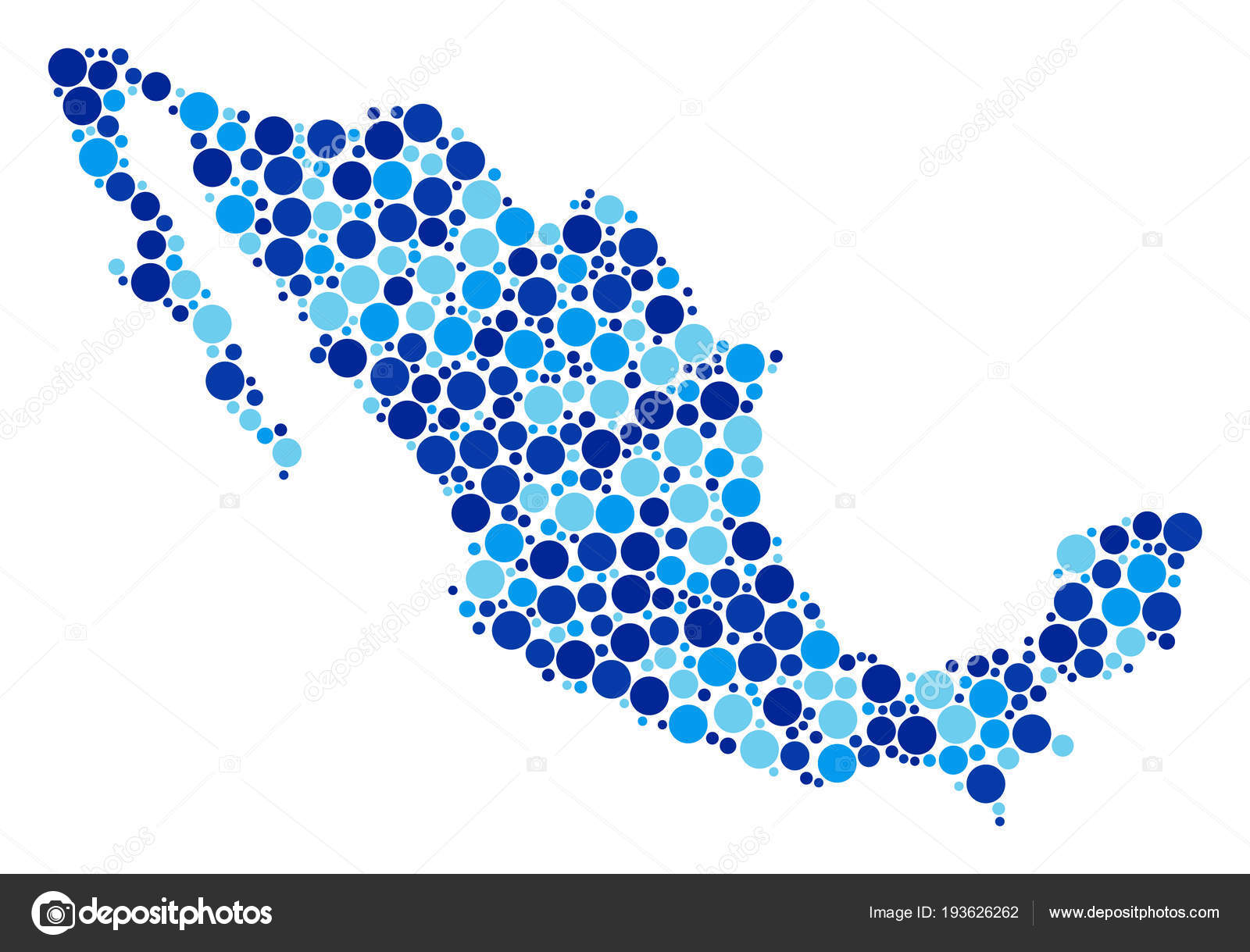 Blue Spot Mexico Map Composition Stock Vector Image by ©ahasoft #193626262