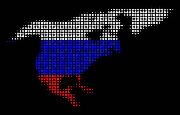 North America Map in Russia Colors - Stock Image - Everypixel