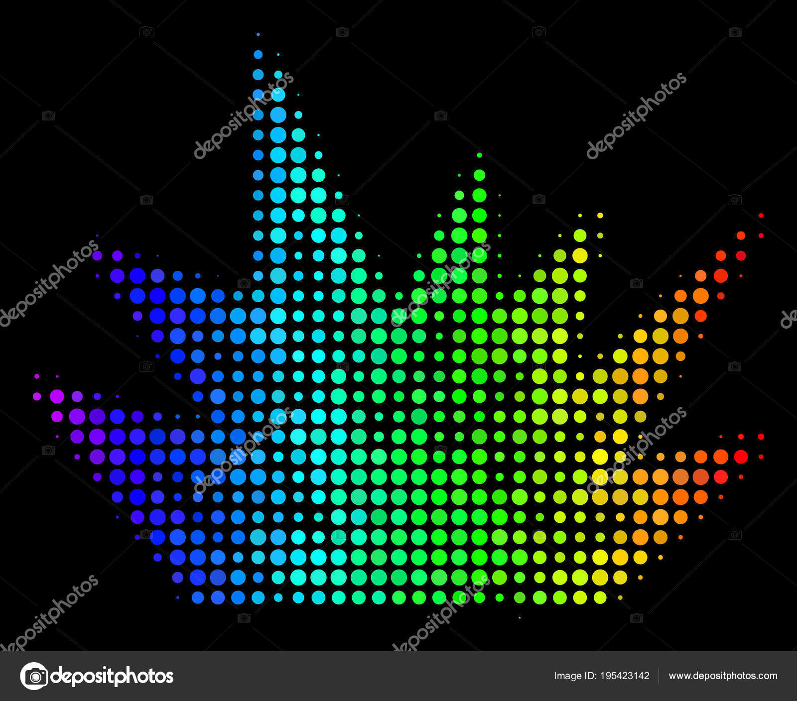 Colored Dotted Explosion Boom Icon Stock Vector by ©ahasoft 195423142