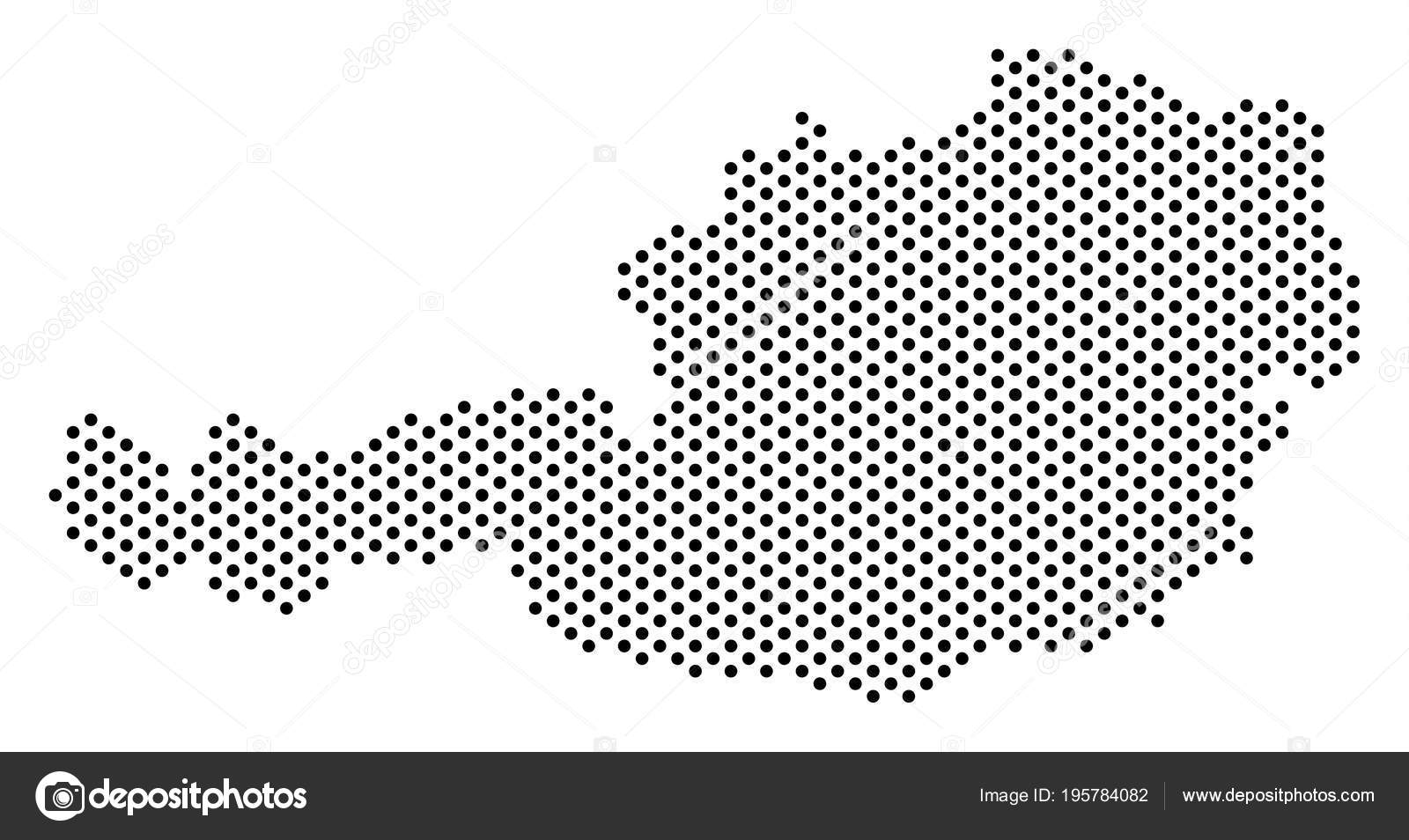 Pixel Austria Map Stock Vector Image by ©ahasoft #195784082