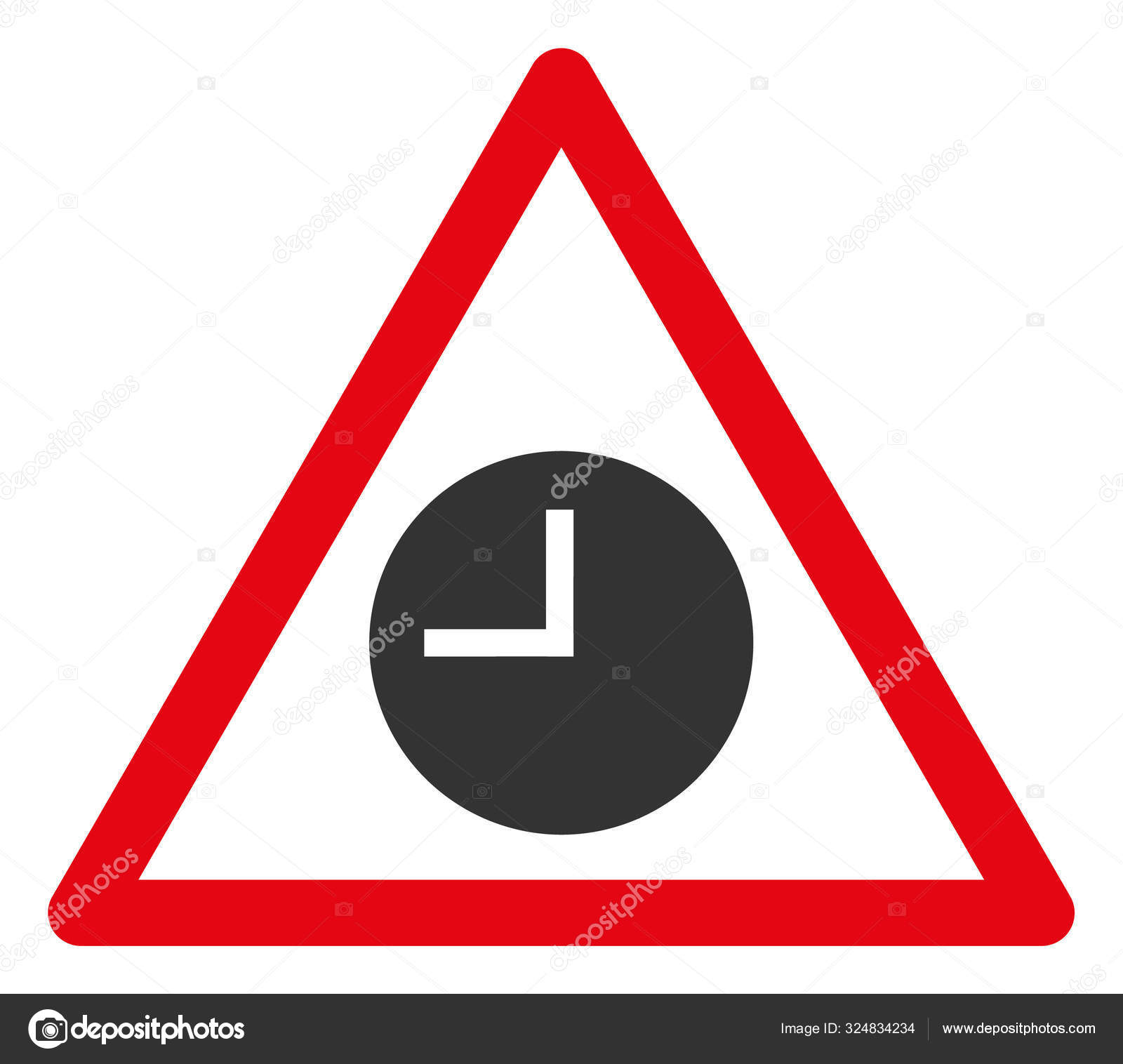 Pictogramme d'avertissement, illustration vectorielle — Photographie ...