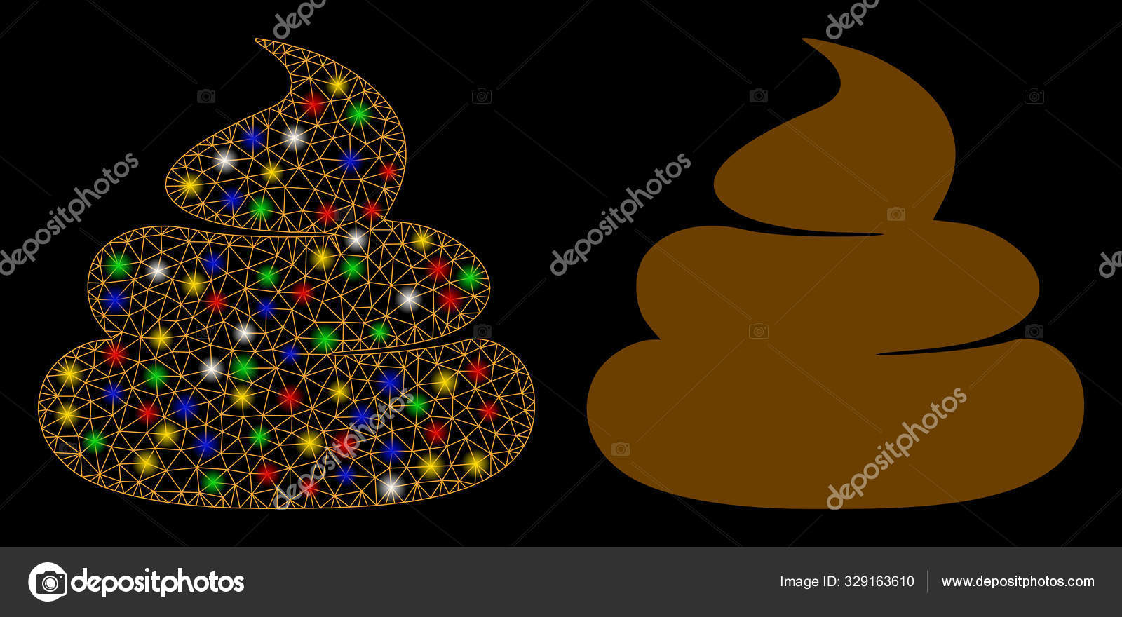 Flare Mesh Network Crap Icon with Flare Spots Stock Vector Image by ...