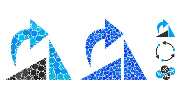 Figure Rotation CW Composition Icon of Circles - Stock Image - Everypixel