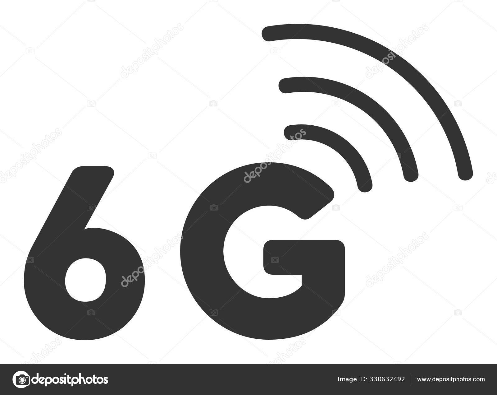 Flat Vector 6G Icon Stock Vector Image by ©ahasoft #330632492