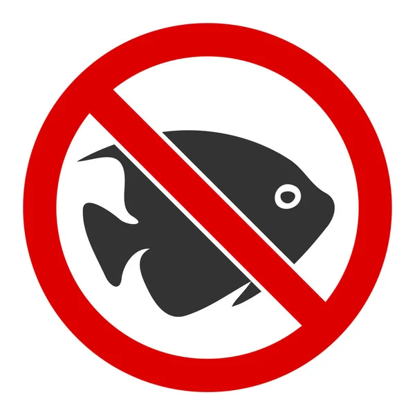 Fish Symbol Fishing Prohibited Sign Icon White Transparent Background ...