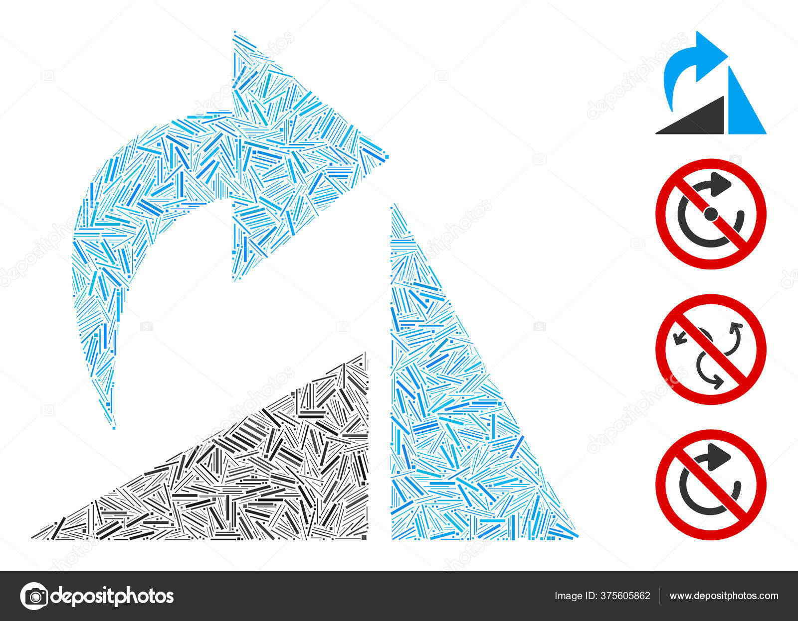 Hatch Figure Rotation CW Icon Vector Mosaic — Stock Vector © ahasoft ...