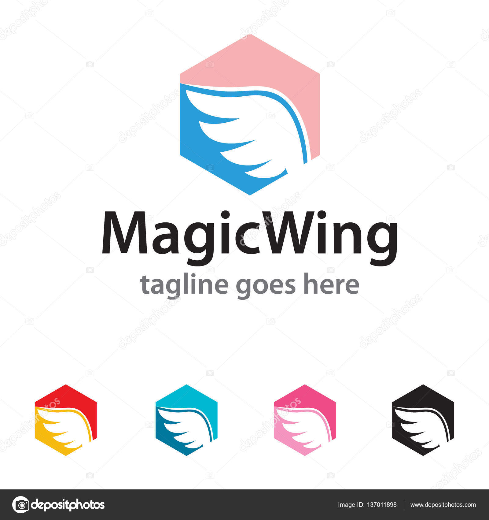 Magic Wing Logo Template Design Stock Vector Image by ©gunaonedesign ...