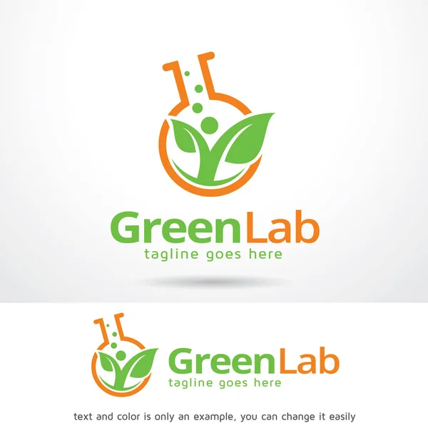 Green Lab Logo Template Design Vector Stock Vector Image by ...