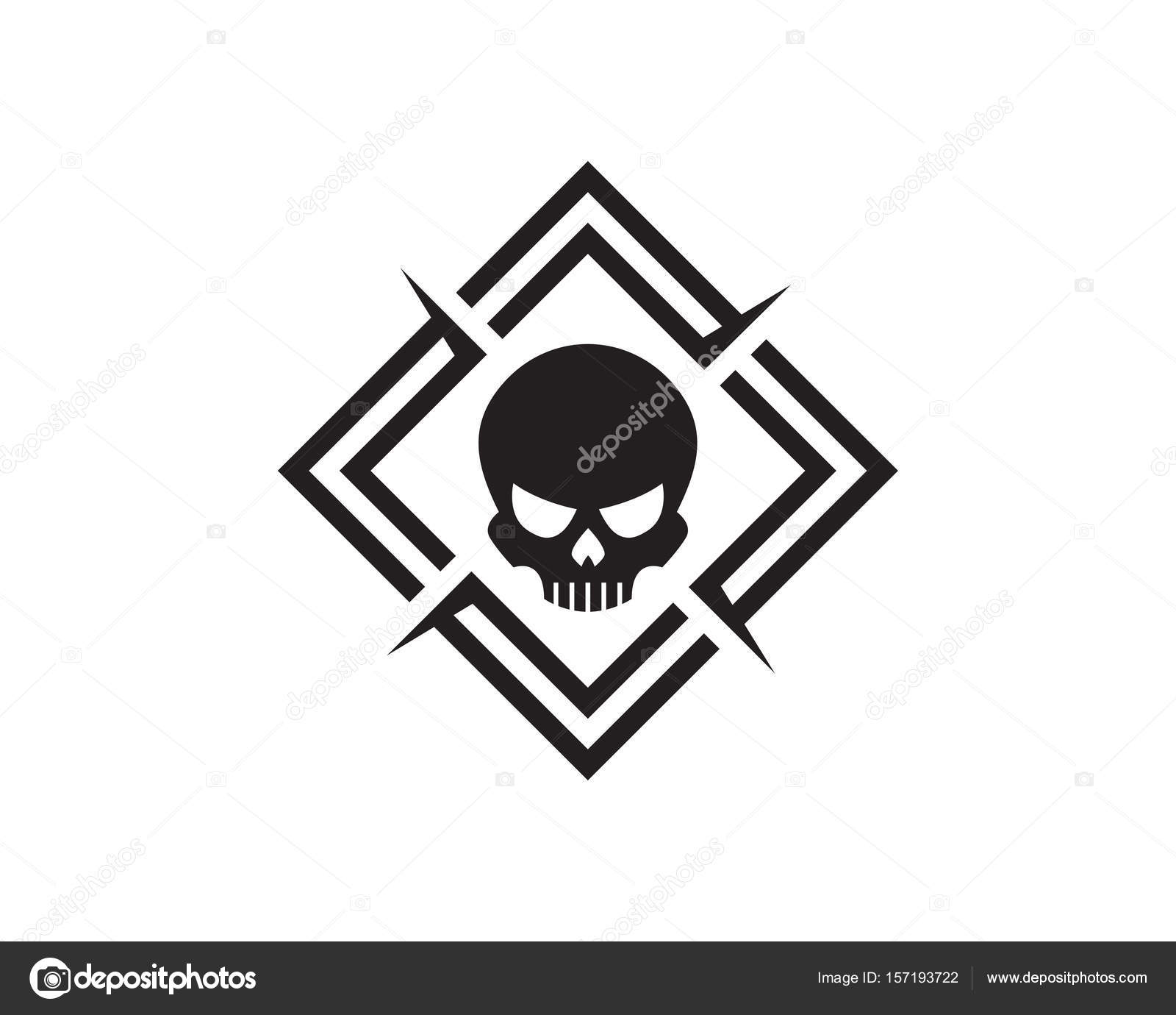 Skull Target Logo Template Design Vector, Emblem, Design Concept ...