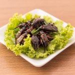 Fried insects - Cricket insect crispy with pandan after fried Stock ...
