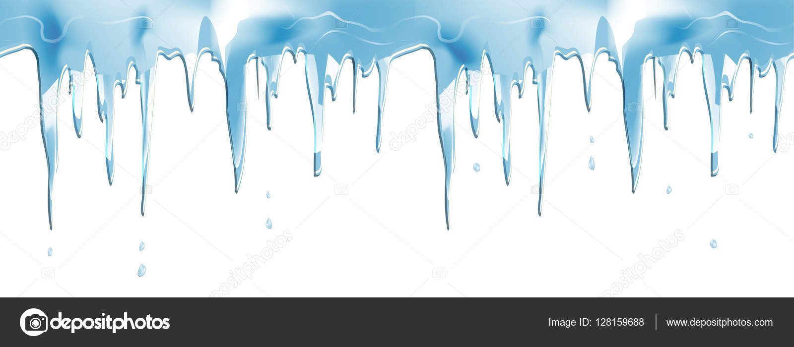 Realistic Icicle Drawing