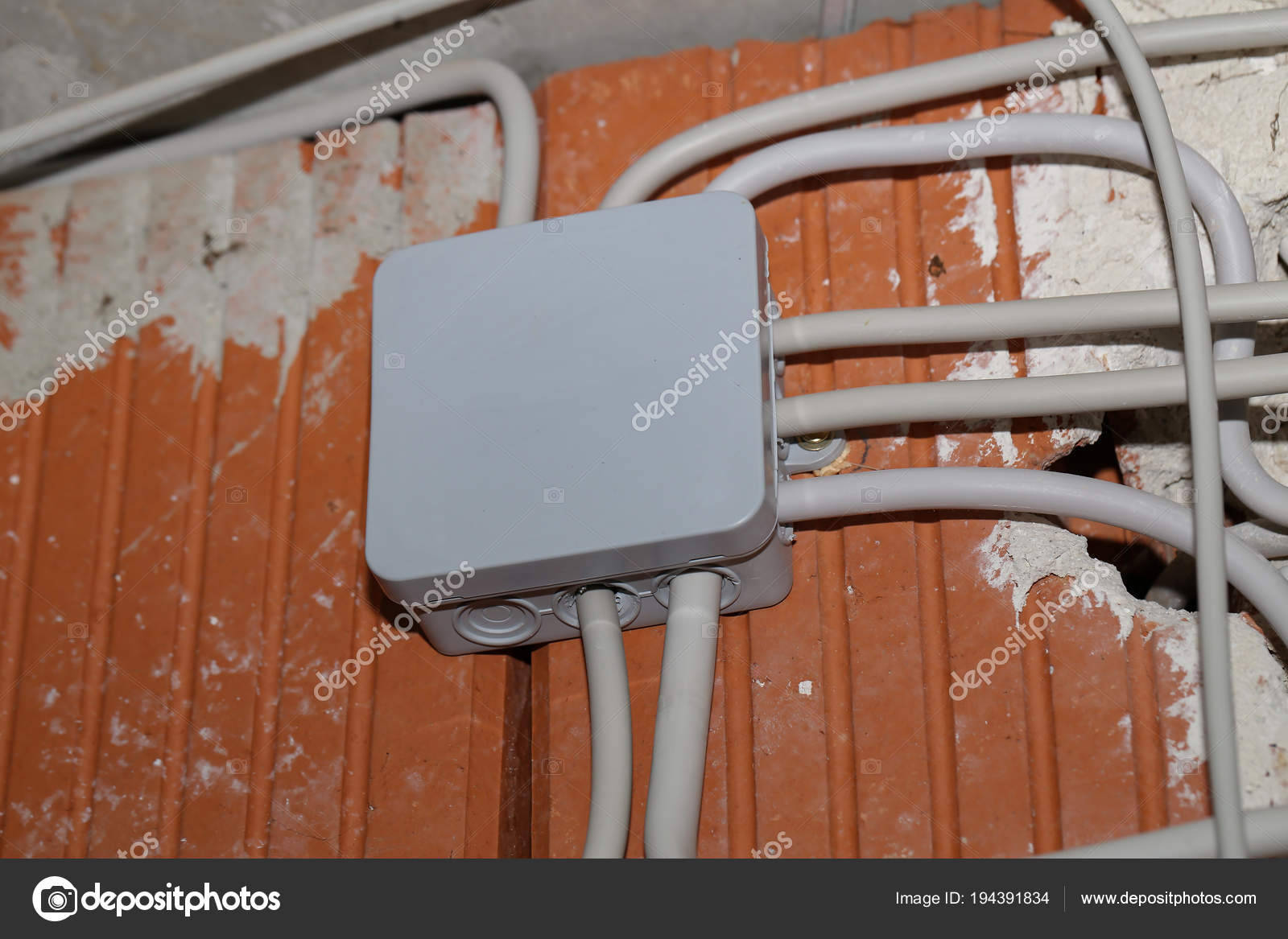 Junction Box Electrical Cable House Stock Photo by ©Malleo 194391834
