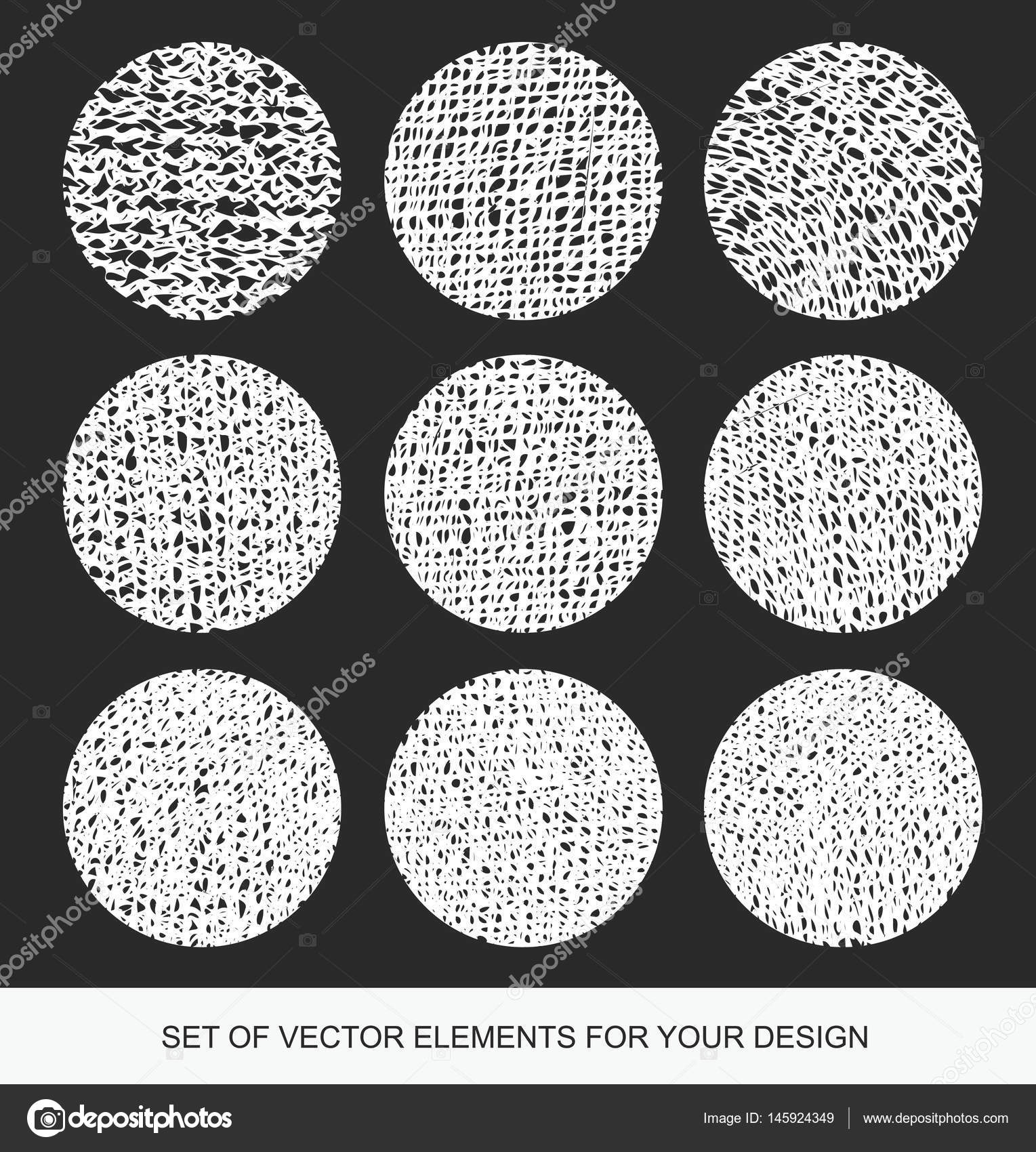 Gradient shading vector elements. Collection isolated textures, Stock ...