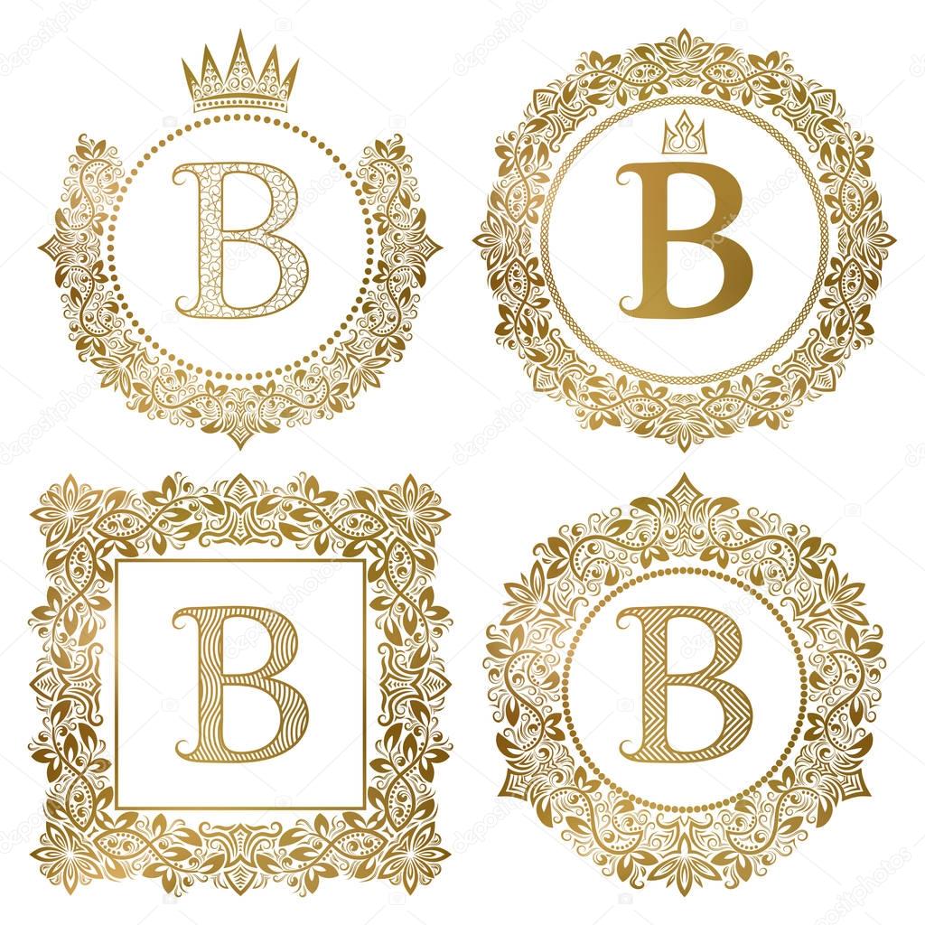 Letter B Monogram SVG