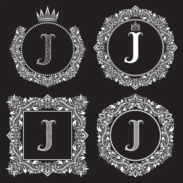 Gráfico Vectorial Monograma De Logotipo Letra J Imagen Vectorial