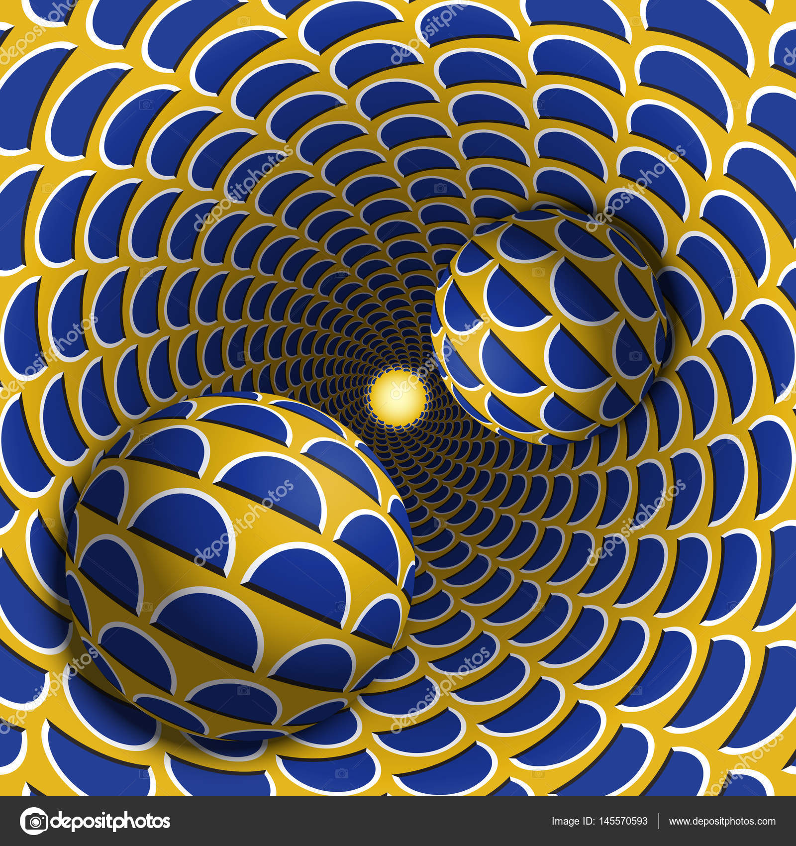 Kule Optiske Illusjoner Som Beveger Seg