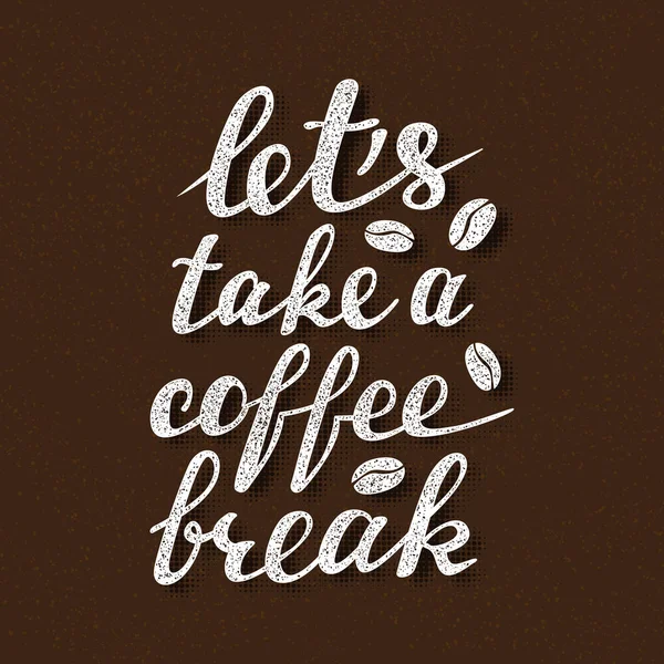 Coffee strong as love. Handmade lettering. Handwritten inscription for ...