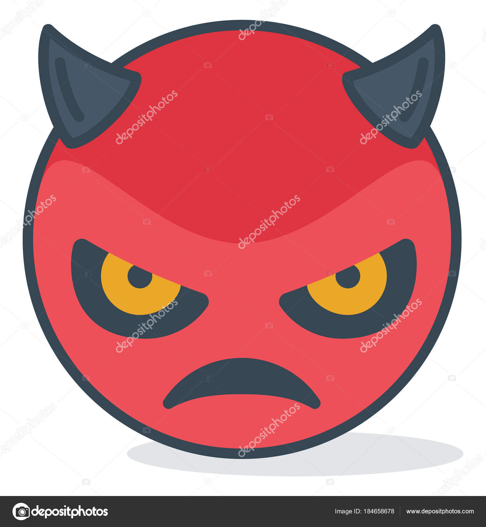 Angry Devil Smiley