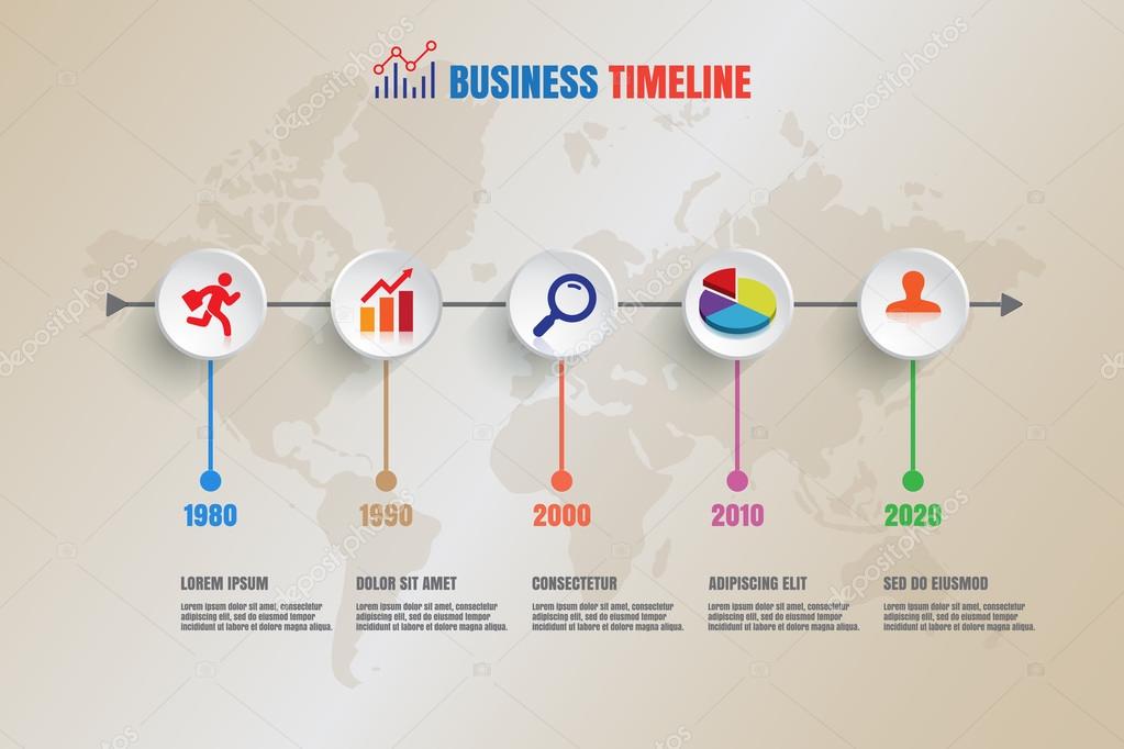 Business timeline, Vector Illustration Stock Vector Image by ...