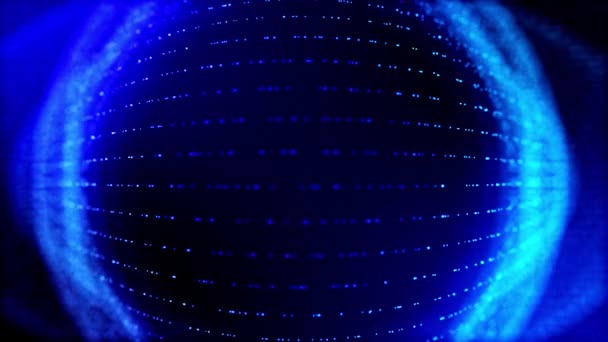 4k seamless looped science-fiction blue background with radial ...