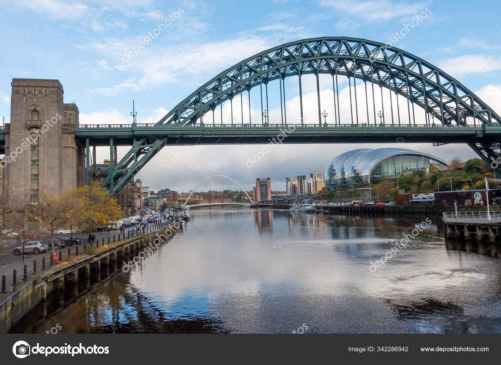 Tyne Bridge over the River Tyne, Newcastle, UK – Stock Editorial Photo ...