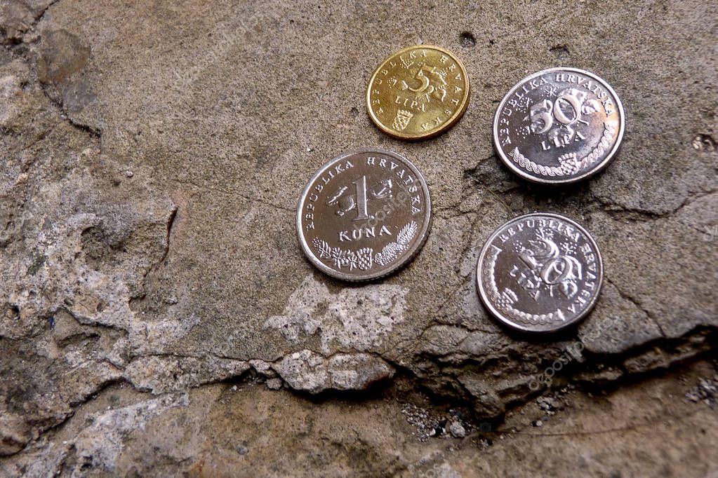Monedas de Croacia. Kuna es la moneda nacional de Croacia 2022
