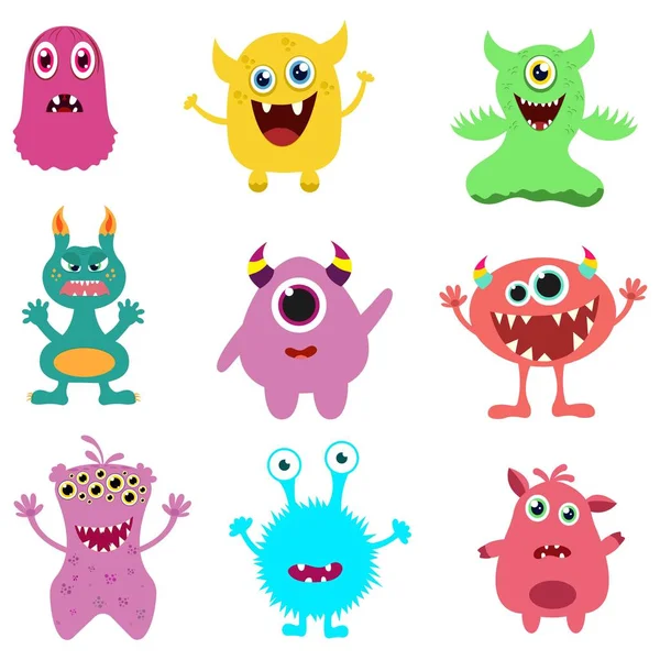 Cute monsters Vector Art Stock Images | Depositphotos