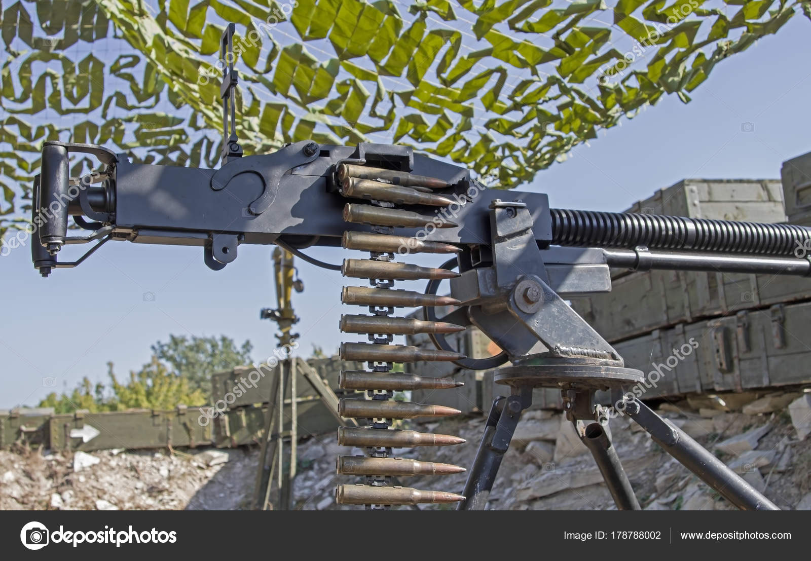 DShK 1938 Soviet heavy machine gun — Stock Photo © vega_240 #178788002
