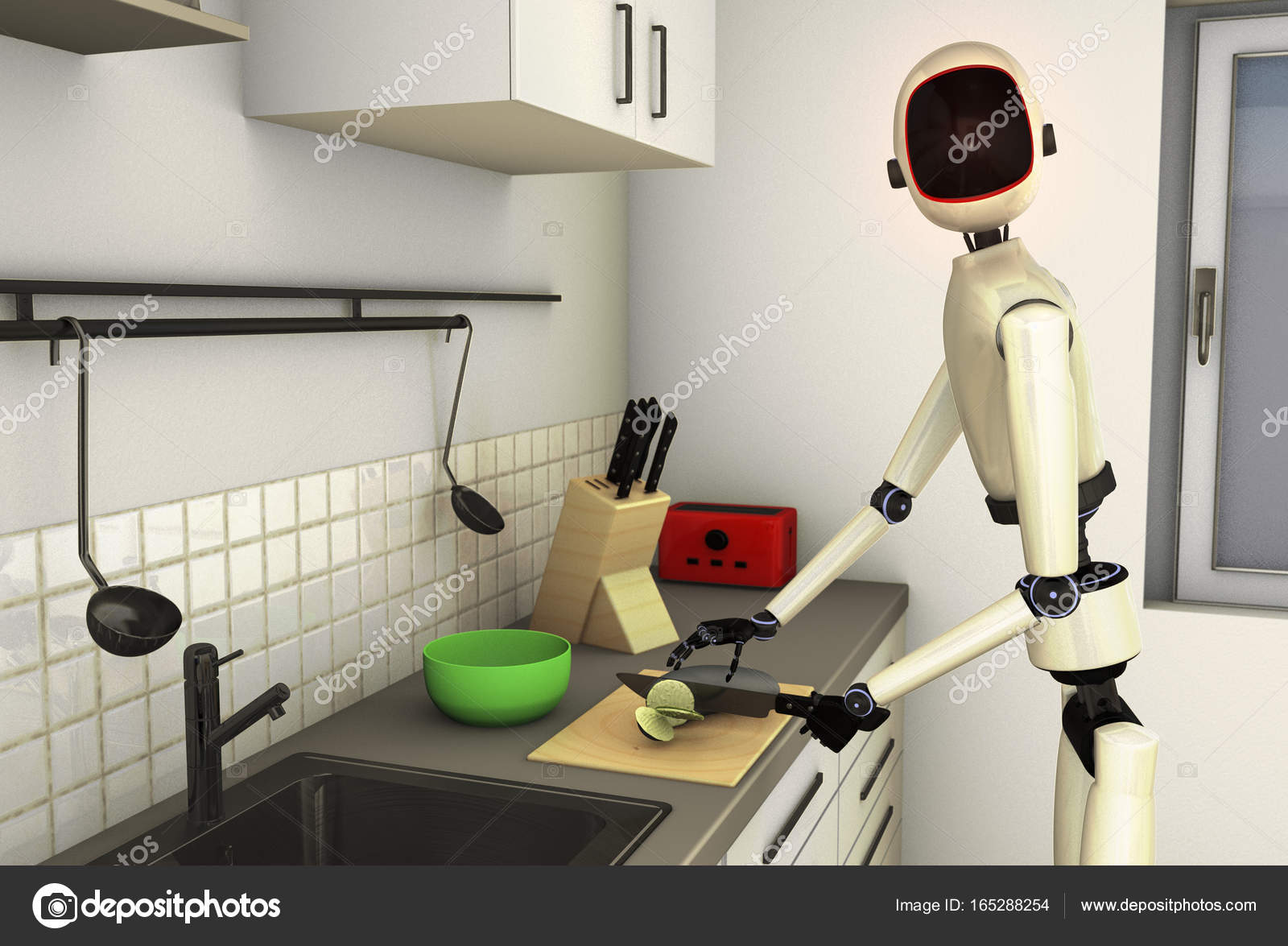 A robot in the kitchen — Stock Photo © RType #165288254