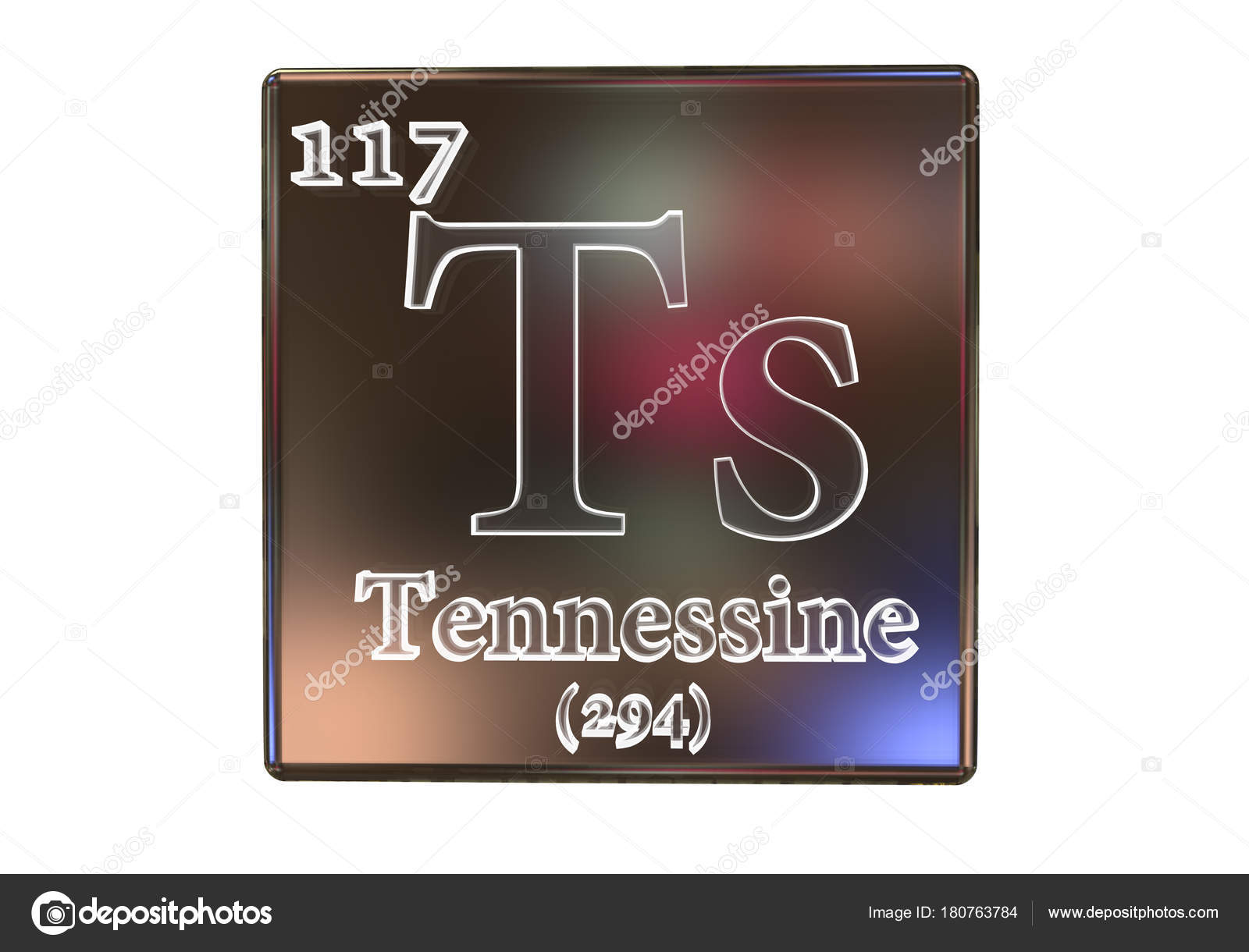 Tennessine chemical element Stock Photo by ©katerynakon 180763784