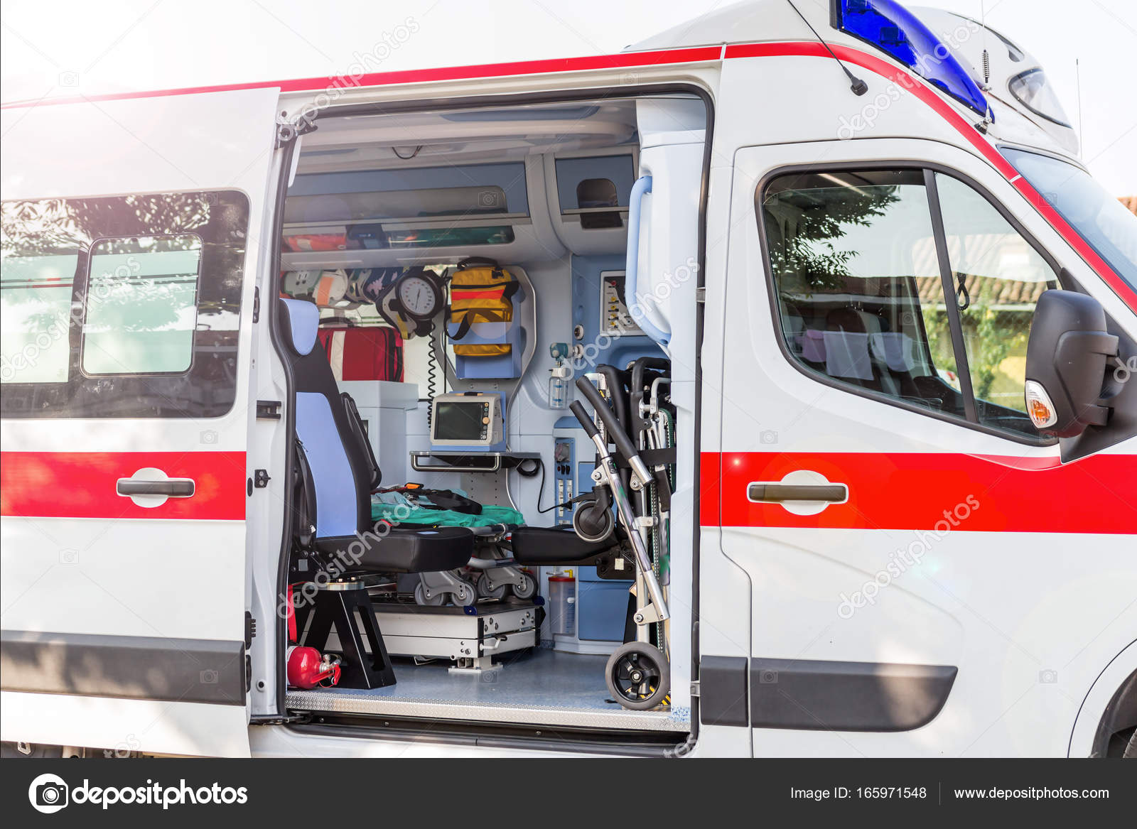 Inside Ambulance Truck